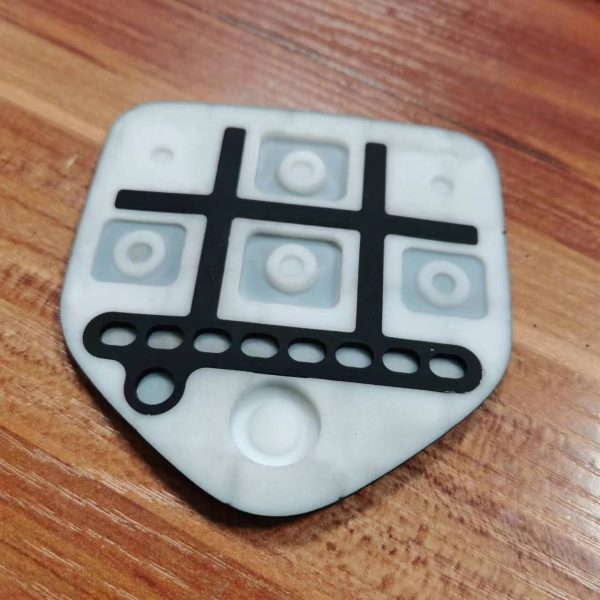 What are the options for the Backlighting of the silicone Rubber keypad?