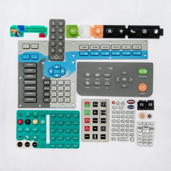 What are the options for the Texturing of the silicone Rubber keypad ...